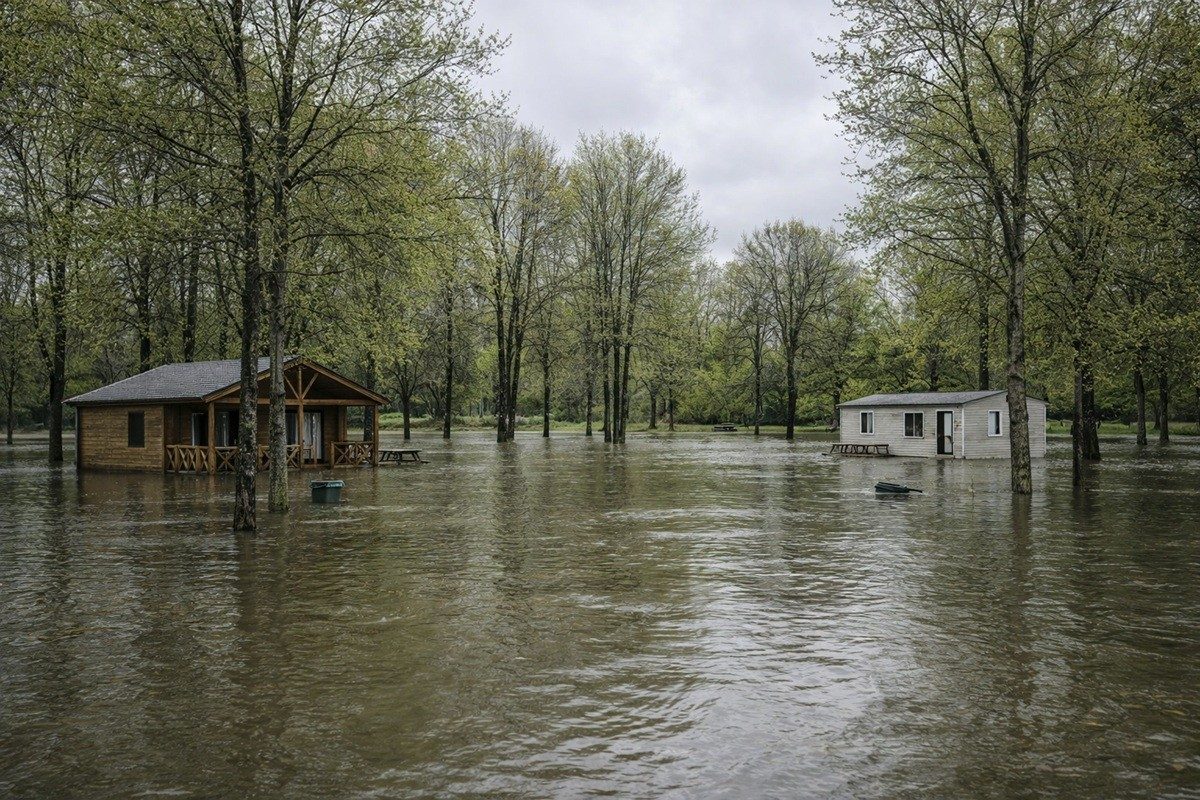 Floods 2026: when the river overflows and floods campsites - News ...